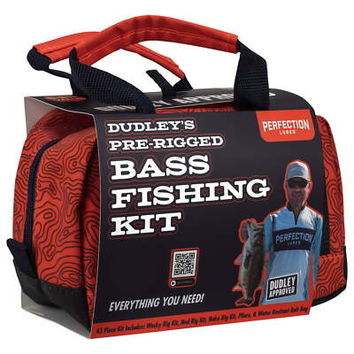 Perfection Lures Dudley's Pre-Rigged Soft Plastics Bass Fishing Kit New ...