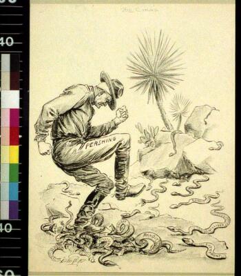 Still coming,John Joseph Pershing,Pancho Villa,Mexico,Snake,Cartoon ...