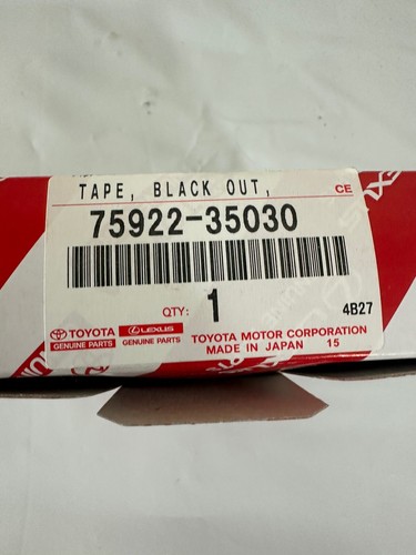 Genuine Toyota Black Out Tape 75922-35030 | eBay