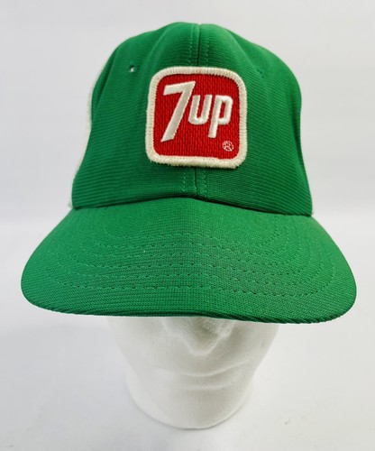 Vintage 1970's 7UP Soda Mesh Trucker Snapback Hat/Cap Made In USA | eBay
