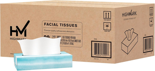 ® 2-Ply Facial Tissue, Flat Box, White, 100 Tissues per Box, Case of 30 ...