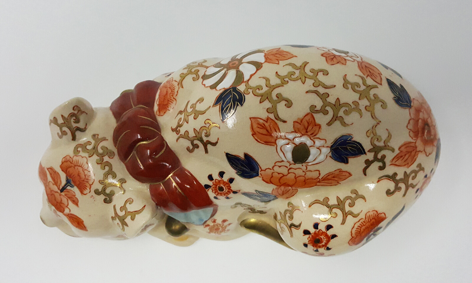 Vintage Japanese Porcelain Sleeping Cat Marked Signed, Imari Kutani Cat ...