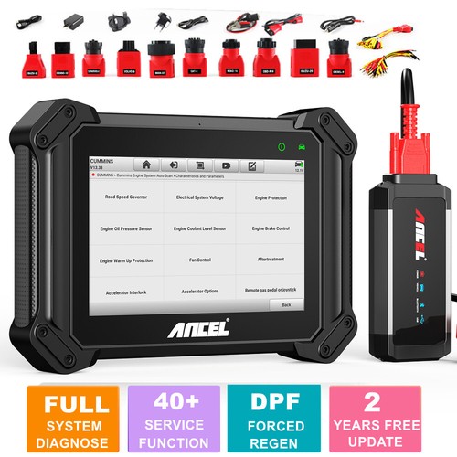Heavy Duty Truck Scanner OBD 2 DPF Regen for Cummins Caterpillar Paccar ...