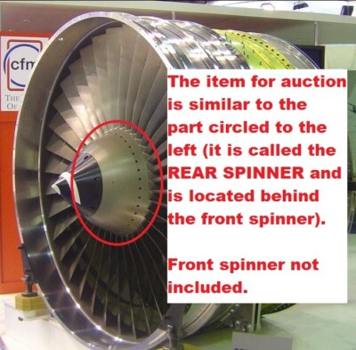 CFM56 Rear Spinner - Jet Engine / Jet Turbine Rear Spinner - VERY VERY ...