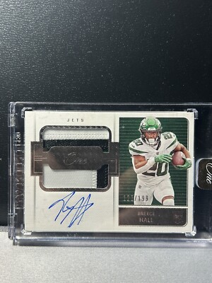 2022 Panini One -Breece Hall 3-Color RPA RC /199 NY Jets | eBay
