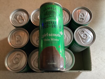 12 CHAMELEON Handcrafted Cold-Brew Girl Scouts Thin Mints 8oz Cans | eBay