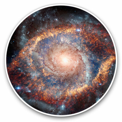2 x Vinyl Stickers 20cm - Helix Nebula Space Galaxy NASA Science Cool ...