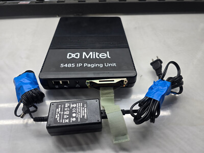 Mitel 5485 50001754 56002713 Rev C.18 IP Paging Unit w/ Power Supply ...
