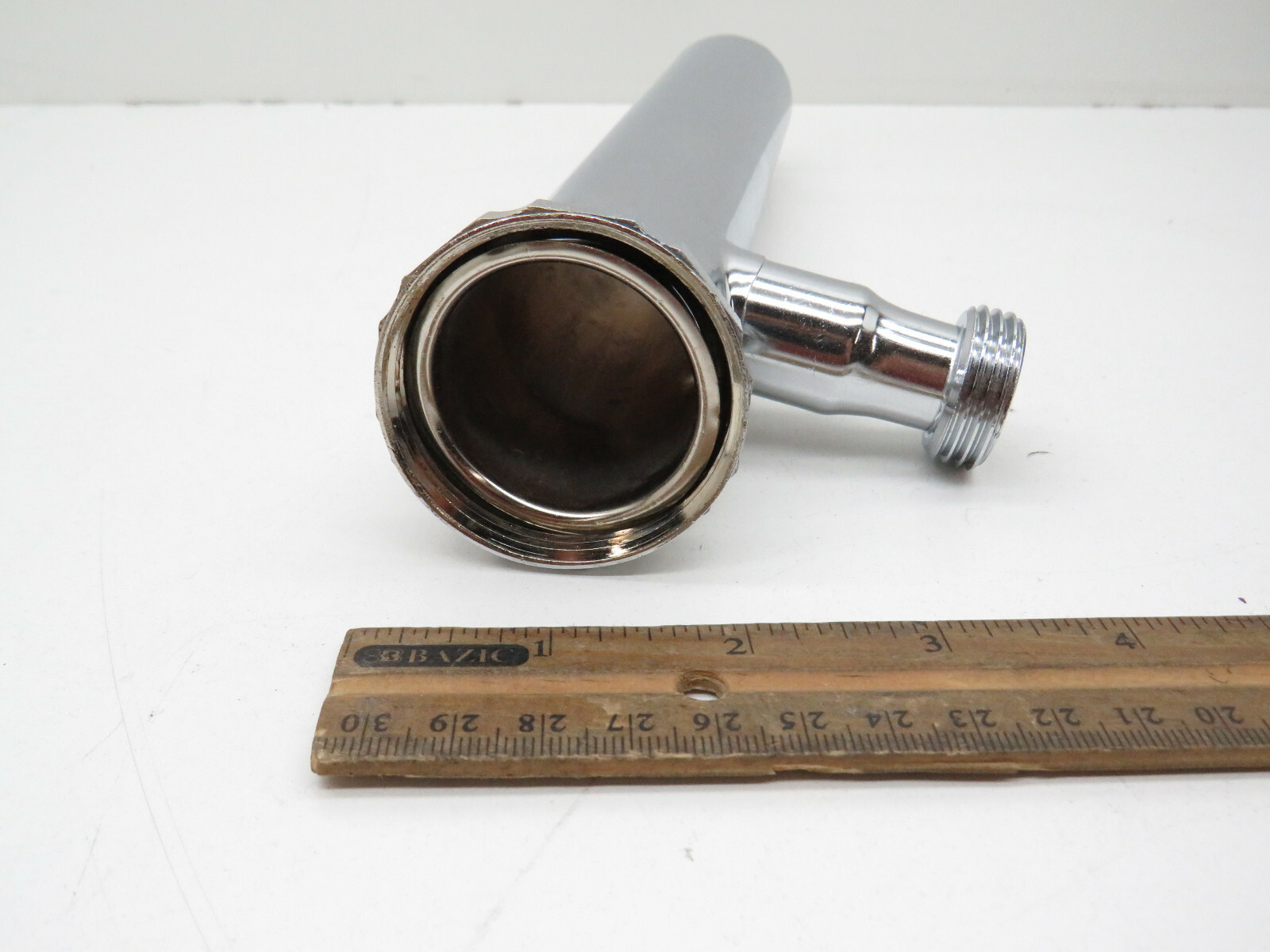 Ace 40265 Brass Branch Tailpiece 1-1/2" Dia x 8" L, 3/4" Threaded Hose ...