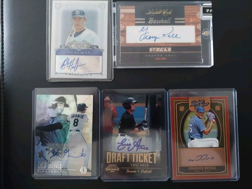 Lot Of 5 MLB Autographed Cards; Huffman, Kell, Granite, Argentina ...