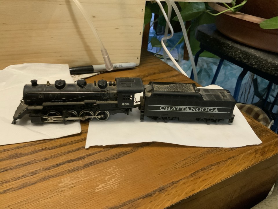HO Scale Engine and Tender Chattanooga 638 Tyco Untested Train | eBay