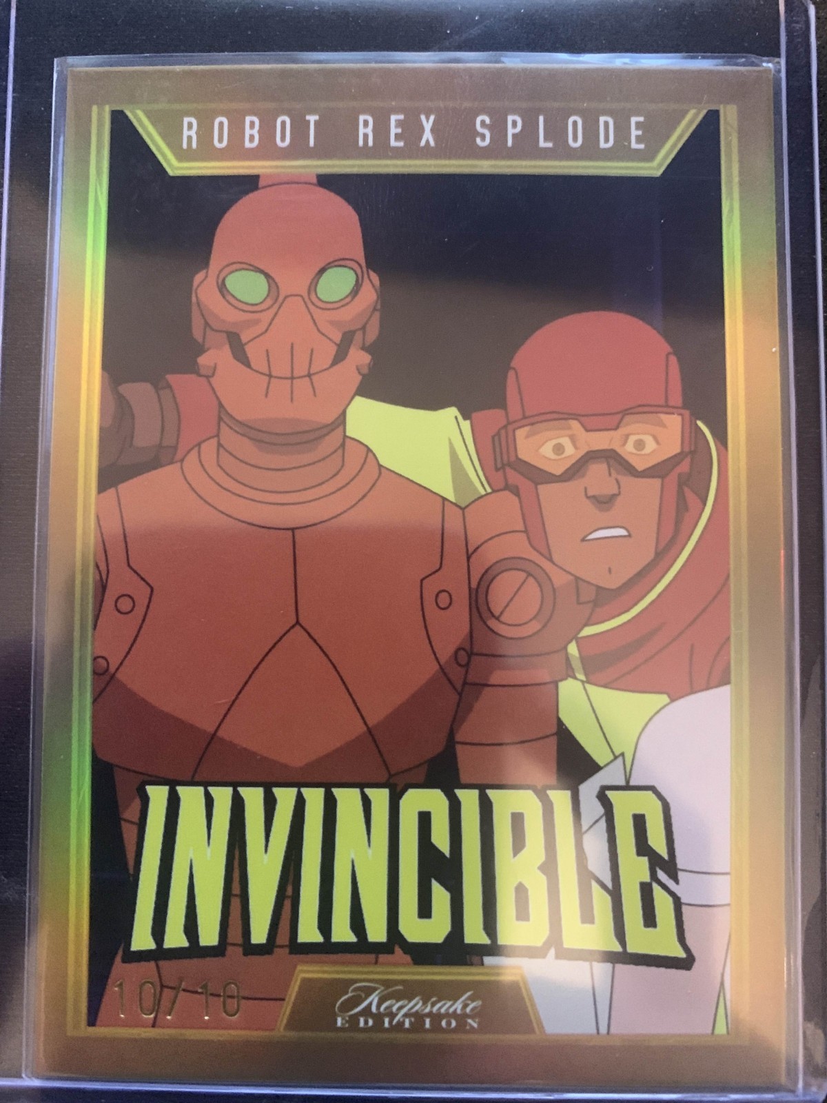 2025 Keepsake Invincible Gold Parallel #10/10 - Robot Rex Splode #75 | eBay