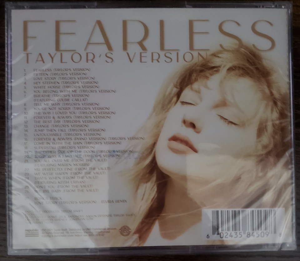 Taylor Swift Fearless (Taylor’s Version) Signed CD SEALED | eBay