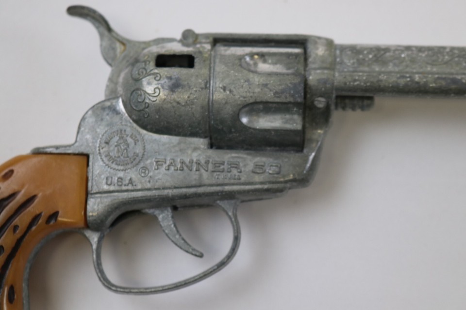 Vintage 1950's Mattel Fanner 50 Cap Gun Revolver Zero W SEE PHOTOS ...