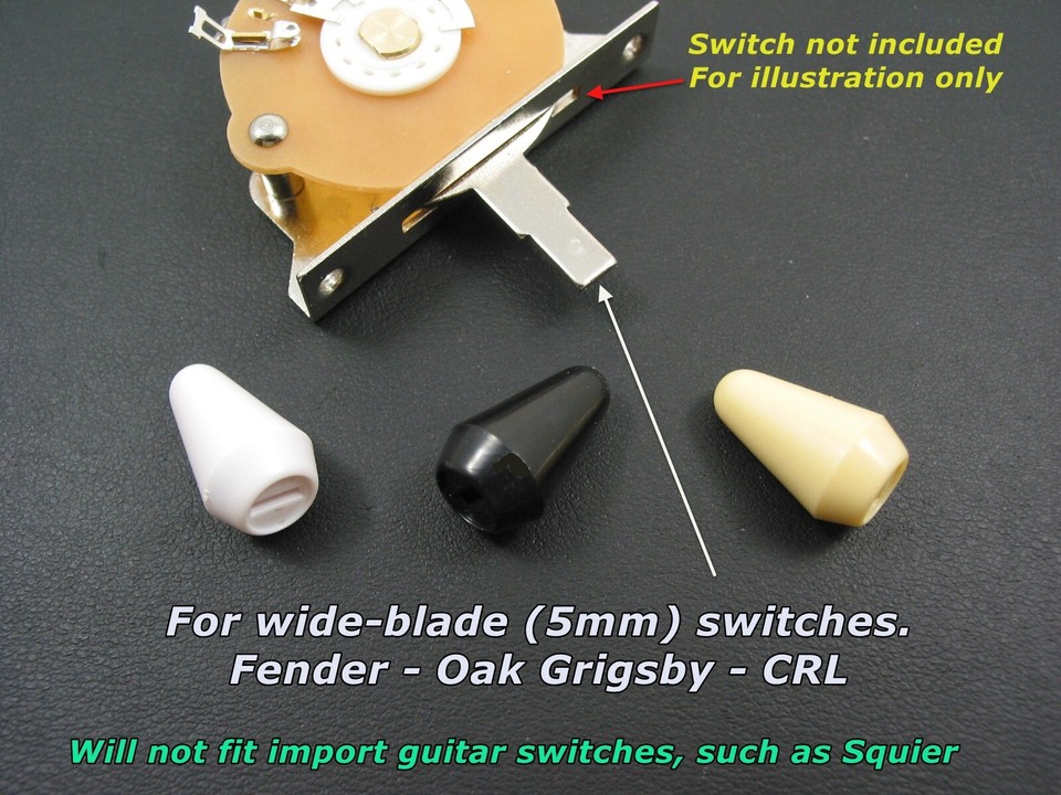 3/5-Way Guitar Selector Switch Tip Knob for US Fender, Oak Grigsby, CRL ...