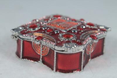 Welforth-Jeweled Design Hinged Box W/Menorah -Red Colors- #J-464 NEW | eBay