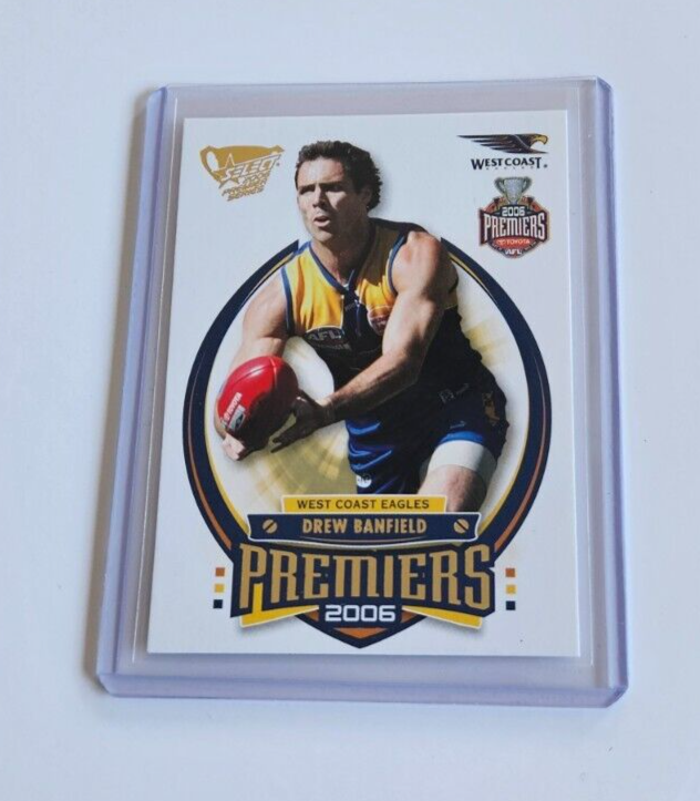 2006 AFL SELECT PREMIERSHIP CARD WEST COAST EAGLES DREW BANFIELD - PC5 ...