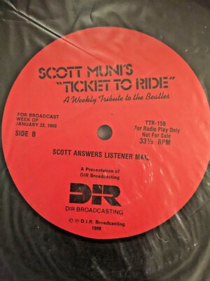 RADIO SHOW:SCOTT MUNI ROCK 1/22/88 SCOTT ANSWERS LISTENERS MAIL SIDE B ...