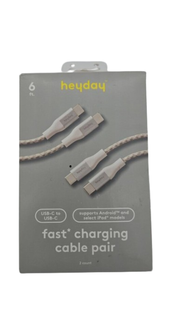 6' USB-C to USB-C Braided Cable DOUBLE PACK - heyday™ White | eBay