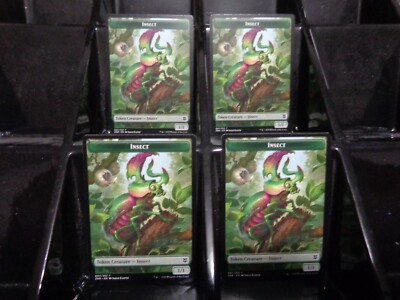 MTG Insect/Human Token 4 pack | eBay