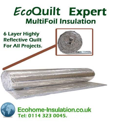 EcoQuilt Expert Multifoil Insulation-Complete Easy DIY Home Loft ...