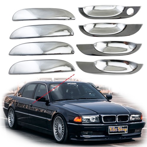 Car Decoration Door Handle Cover Chrome Trim For BMW E38 E39 5 7 Serie ...