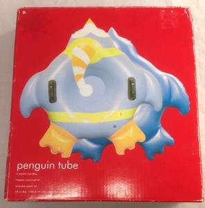 Penguin Inner Tube Blow up Raft Floaty, Floatation Device - River Pool ...