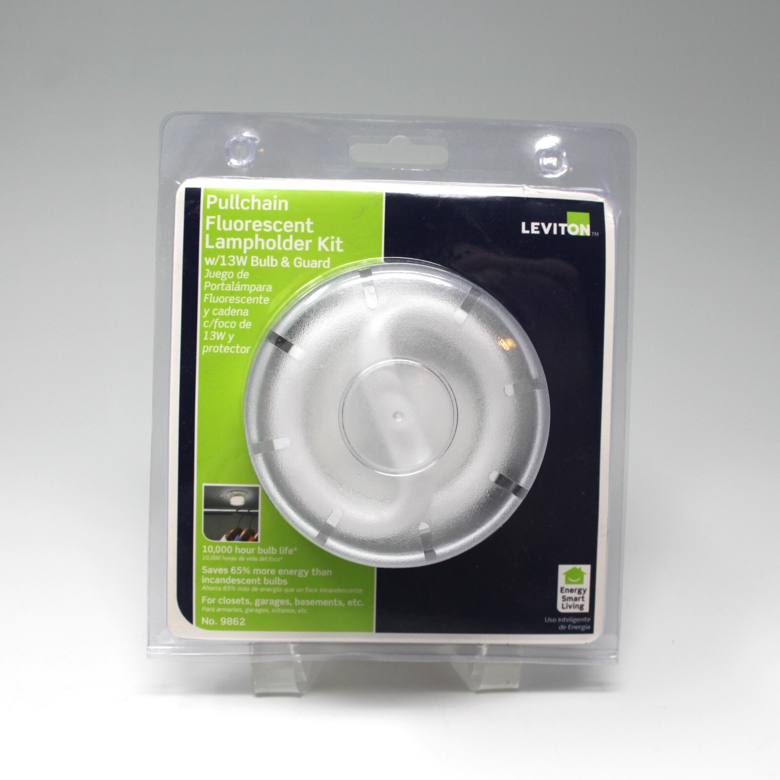 Leviton 9862 Compact Fluorescent Lampholder With Pull Chain Switch 13w ...