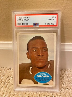 1960 Topps Football Cleveland Browns Jim Brown HOF #23 PSA 4 VG-EX | eBay
