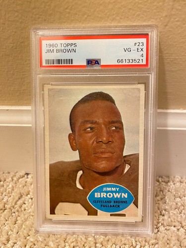 1960 Topps Football Cleveland Browns Jim Brown HOF #23 PSA 4 VG-EX | eBay