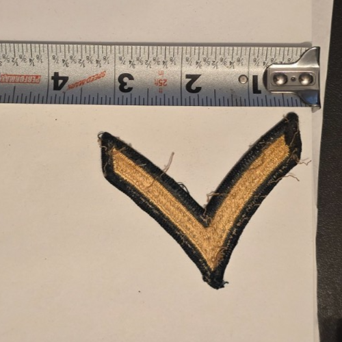 Vintage Embroidered US WWII Army Private Second Class Chevron Patch | eBay