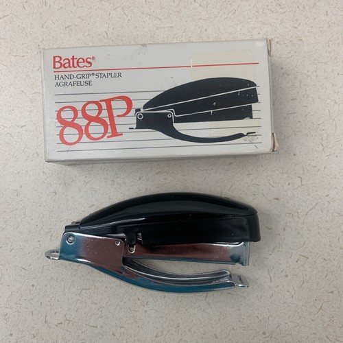 NEW Vintage Stapler Bates 88P Hand-Grip Stapler in Box | eBay