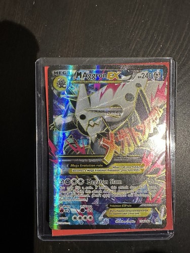 Mega Aggron EX 154/160 Full Art Pokemon Card Primal Clash Near Mint ...