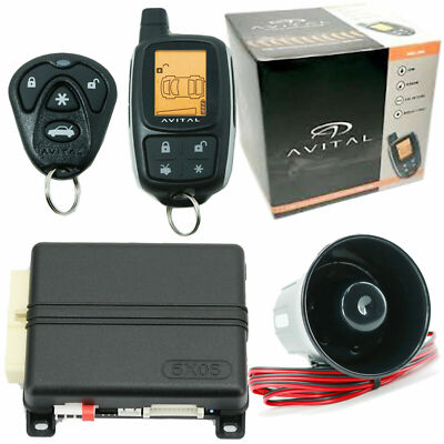 Avital 3305L 2-Way LCD Keyless Entry Vehicle Security System + 2 Remote ...