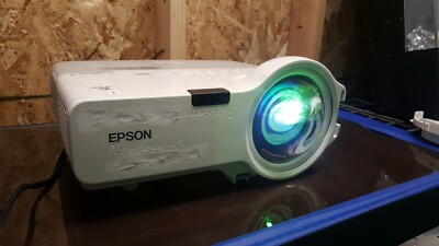Epson PowerLite 410W H330A LCD Short-Throw Projector 1117 Lamp Hours NO ...