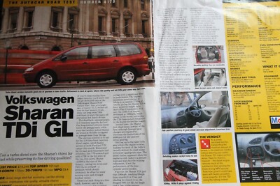 Original 1996 Autocar extracted mag road test: VW SHARAN TDi GL aka ...