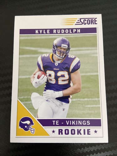 2011 Score KYLE RUDOLPH ROOKIE Football Card 356 Minnesota Vikings | eBay
