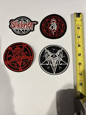 Slipknot Lot Of 4 Patches 666 Goat Head Sew On Iron On | eBay