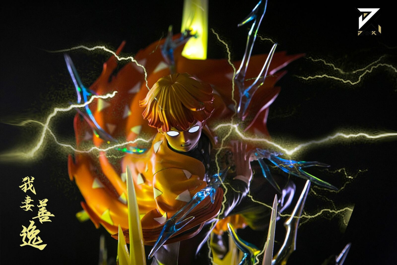 New Jianke Studio Demon Slayer Agatsuma Zenitsu Resin Model Painted ...