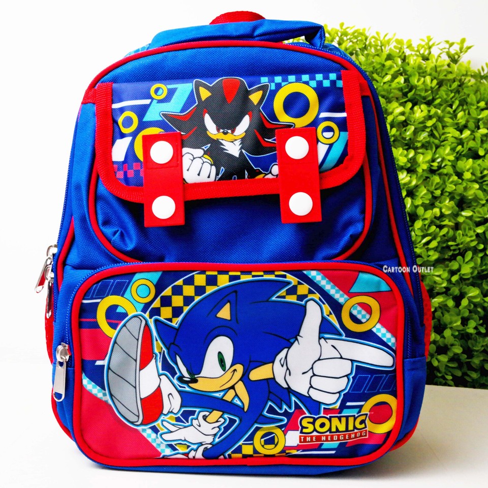 Sonic The Hedgehog Backpack 12" Travel Bag Book Bag Shadow New | eBay