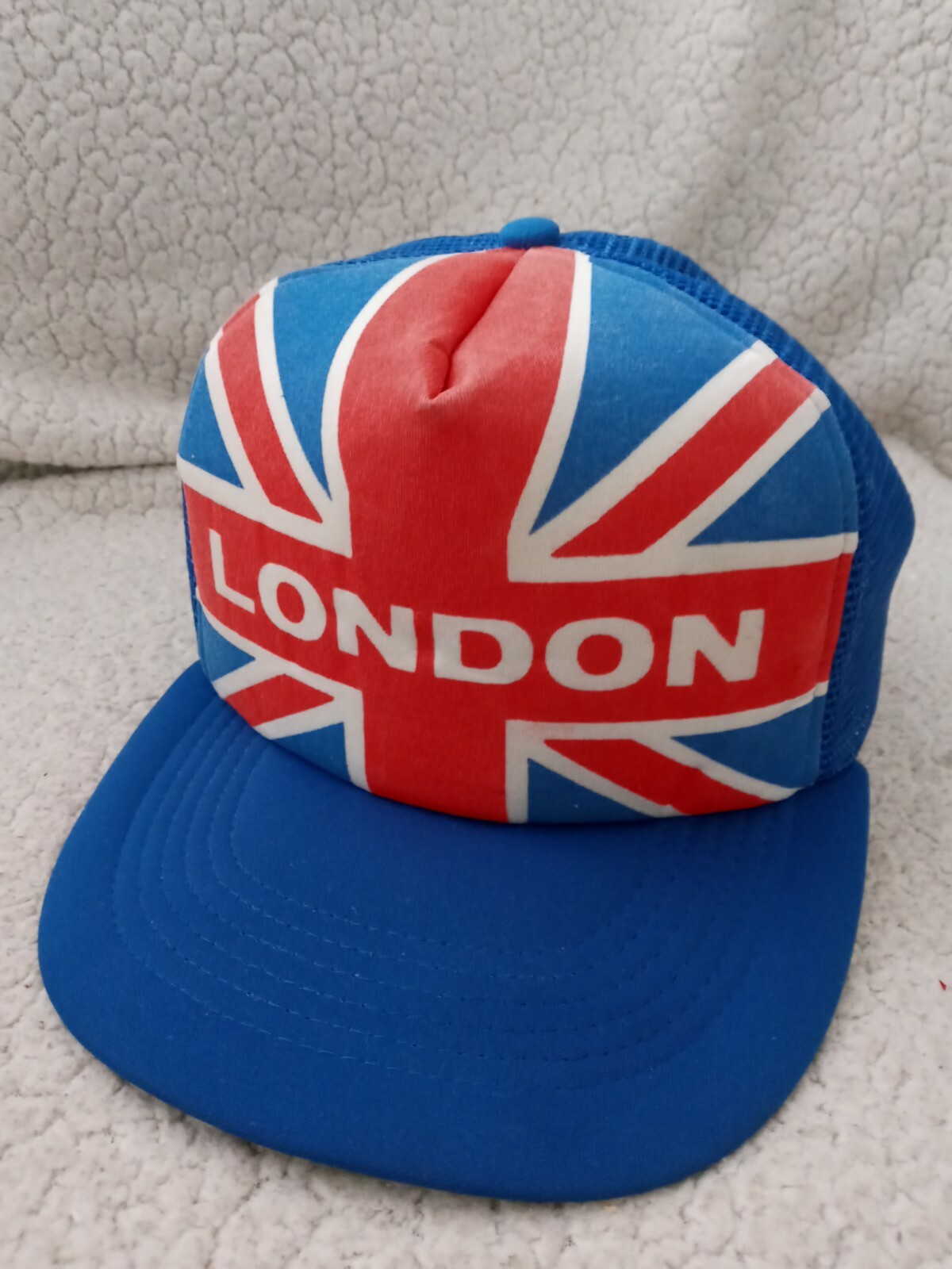 Vintage London Flag Hat Snap Back Foam Trucker Hat - Gem