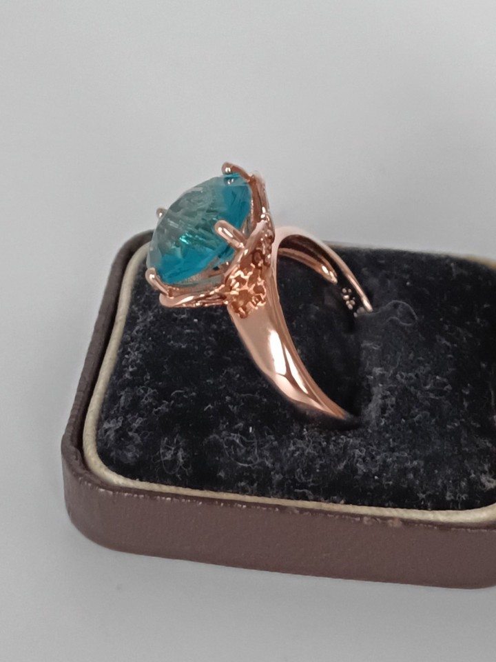 Vintage 1990-s 14 Ct Rolled Gold Large Topaz Ring Size UK Q.5 US 8.25 ...