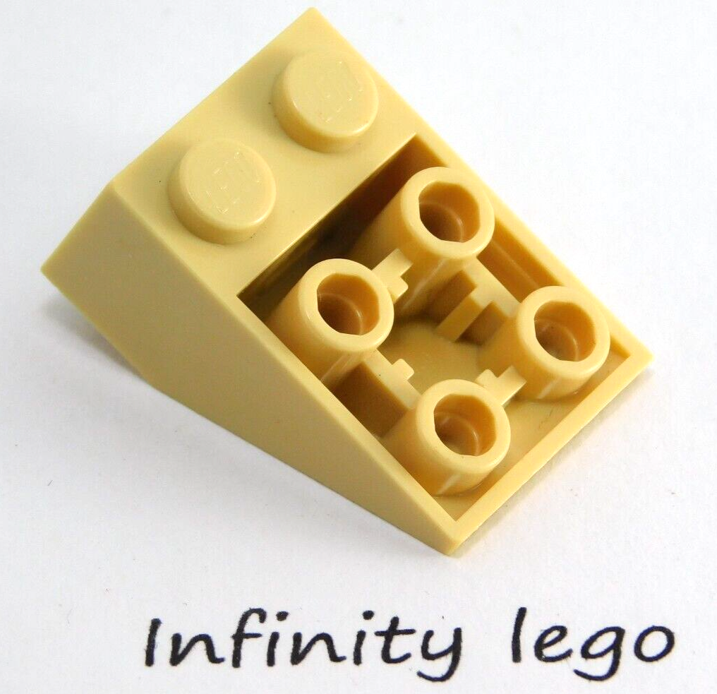 10 LEGO Tan / Beige Slope 2 x 3 Inverted (3747) - (10 Pieces) | eBay