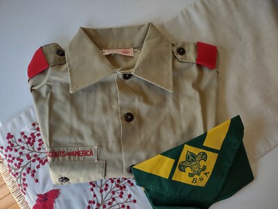 Boy Scouts Shirt Men's Small S Scarf Atlanta VTG patches | eBay