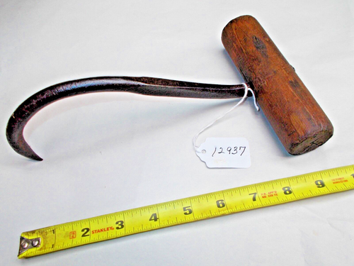 Hay Hook, Vintage Hay / Cotton / Farm or Stevedore Bale Hook, 9-5/8 ...