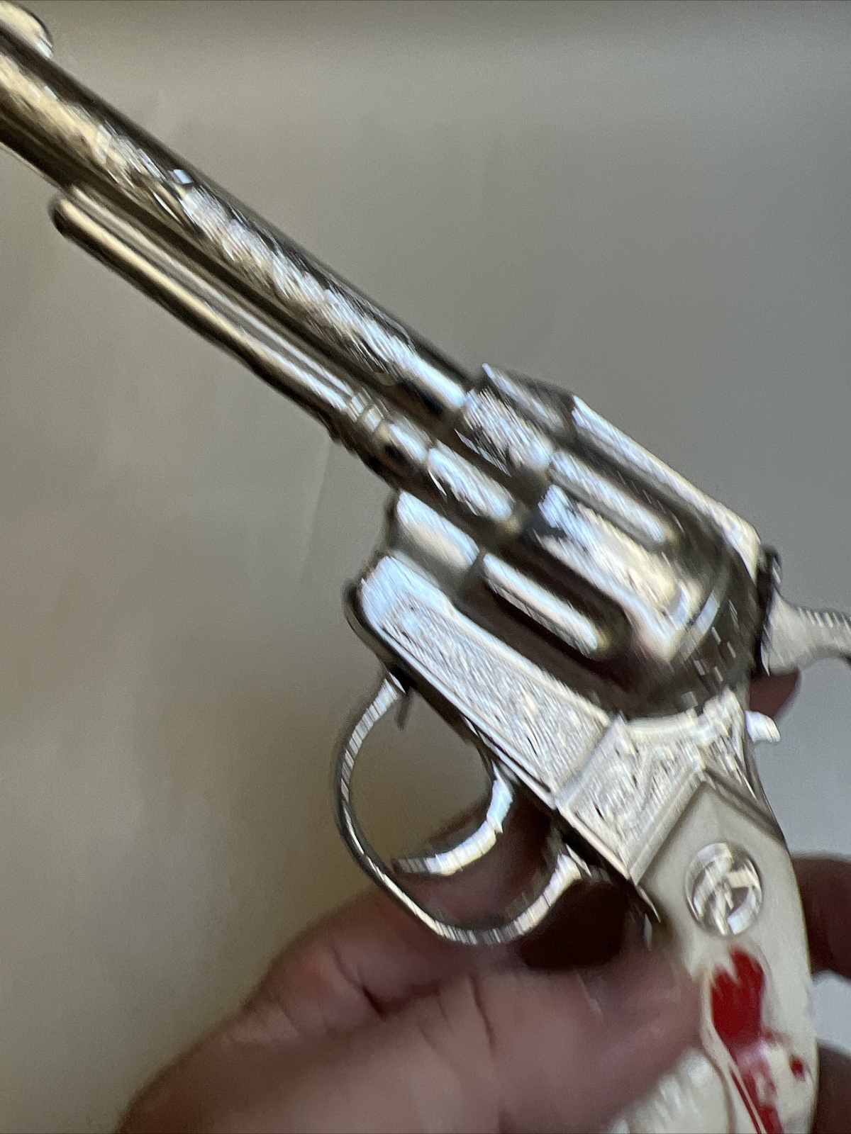 Vintage Kilgore Ranger Cast Iron Cowboy Toy Cap Gun w Cowboy on Handle ...