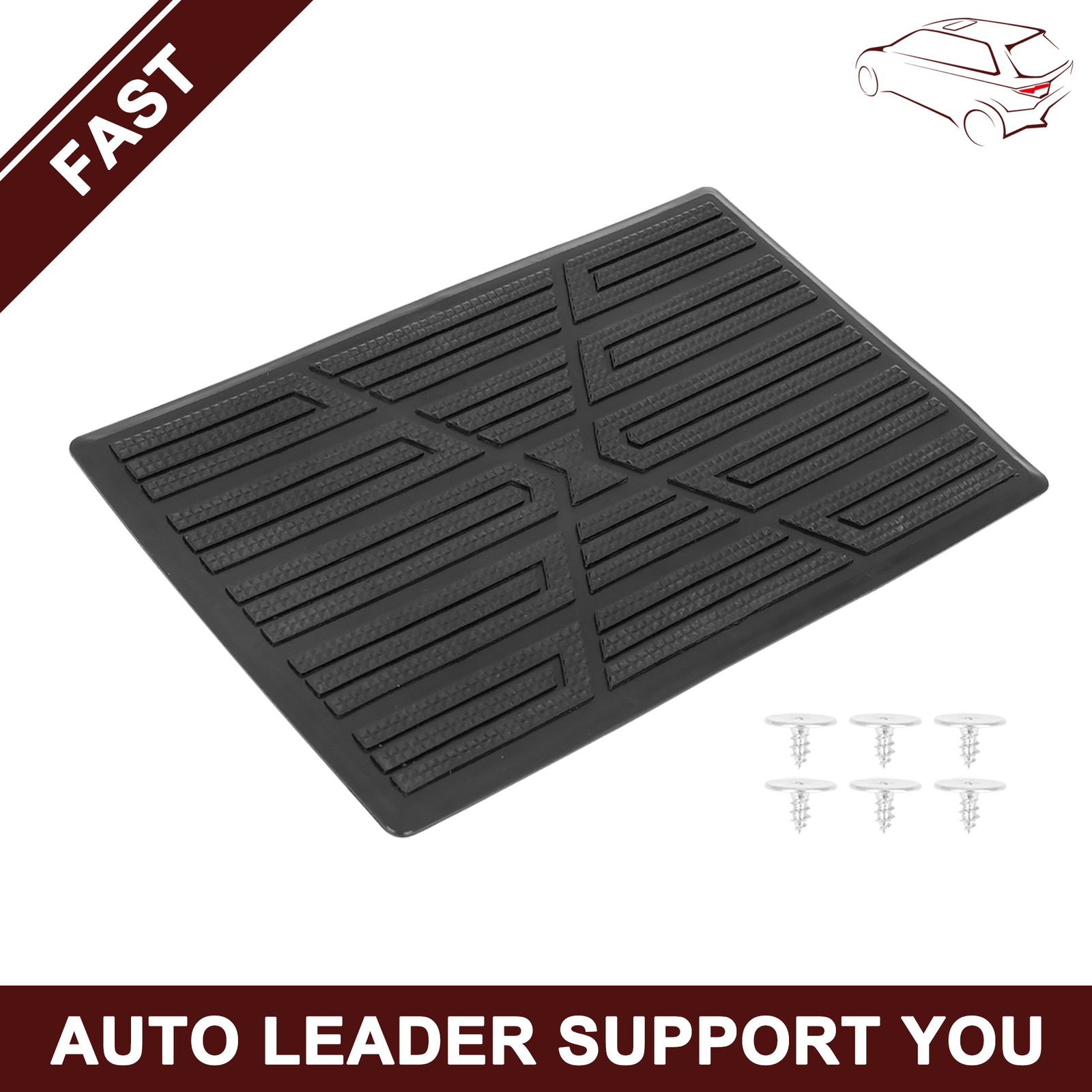 Universal Piece of 1 Car Floor Carpet Mat Patch Heel Scuff Plate Foot ...