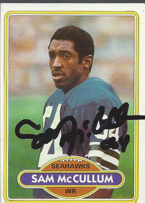 Seattle Seahawks SAM MCCULLUM Signed Card | eBay