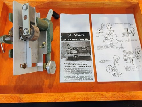 Vintage Harry M Fraser Model 500-1 Cloth Cutting Machine Rug Fabric ...