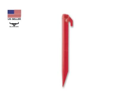 SINGLE 9" ABS Plastic Tent Stake 3-Sided Anchor w/ Eyelet & Hook for ...